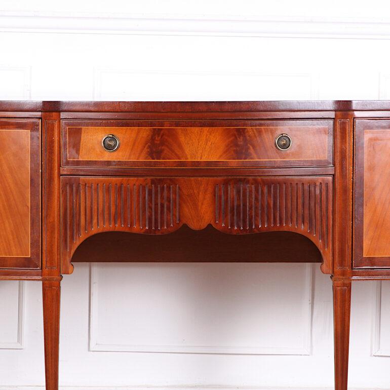 Vintage English Made Sheraton Style Sideboard For Sale at 1stDibs