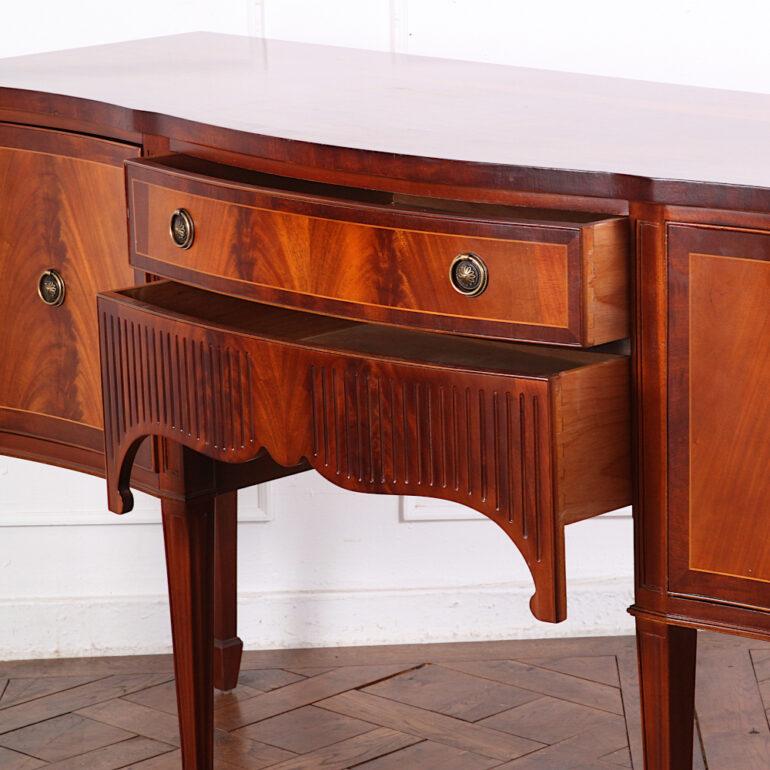 Vintage English Made Sheraton Style Sideboard For Sale at 1stDibs