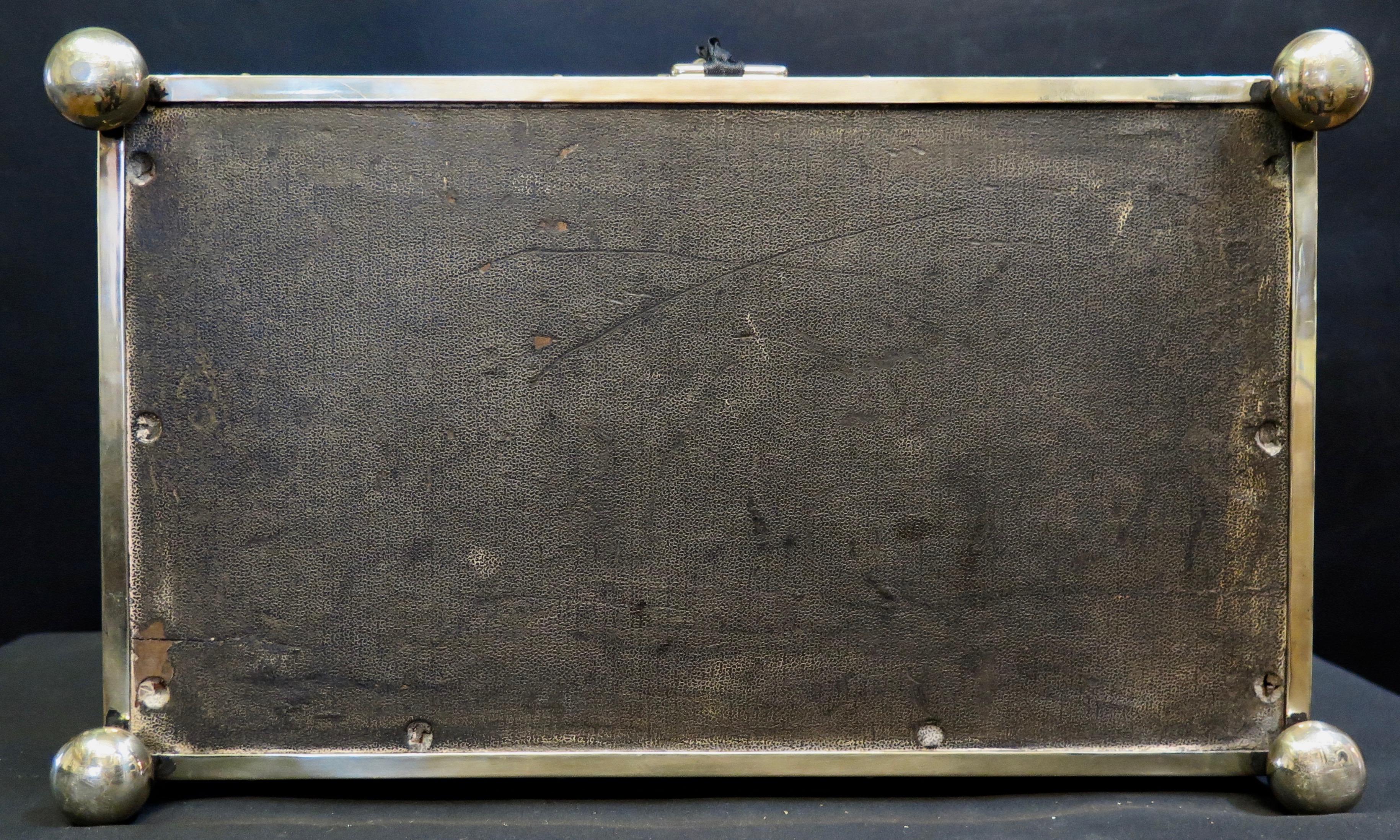 Vintage English Oak Presentation Box with Compartments at 1stDibs