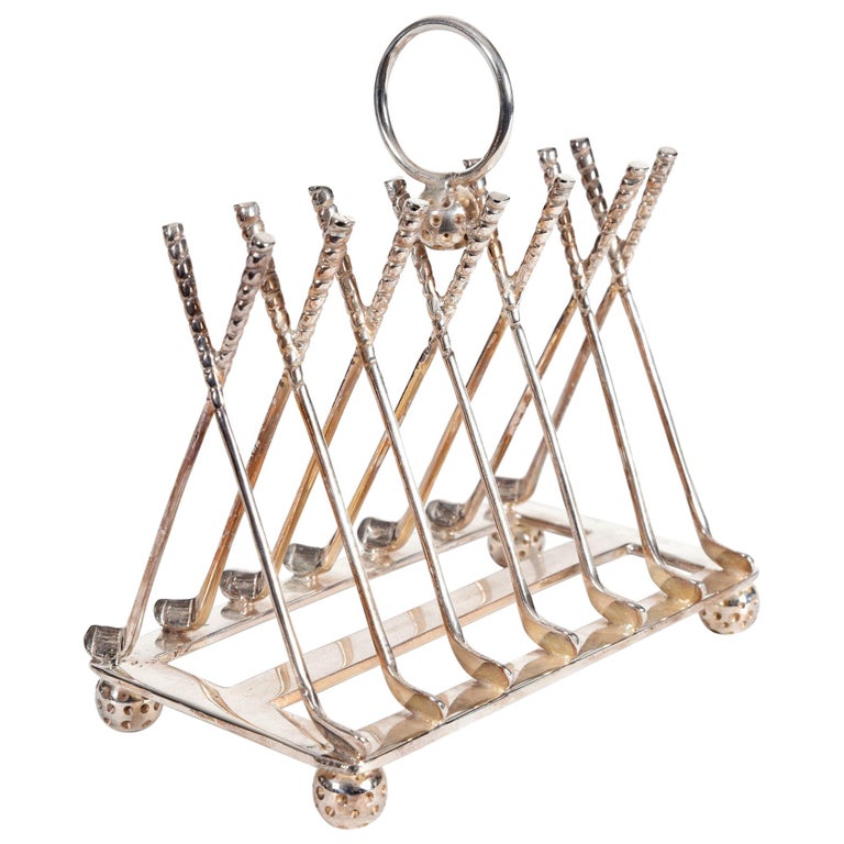 Vintage English Silver Plated Toast Rack at 1stDibs