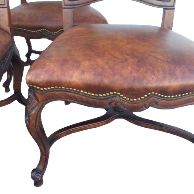 Vintage English Tudor Dining Chairs, Set of 6 For Sale at 1stDibs