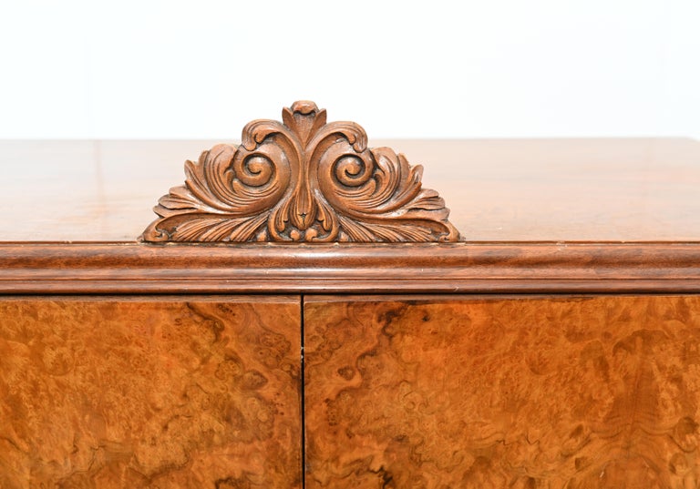 Vintage Epstein Drinks Cabinet Deco Walnut Cocktail Chest For Sale at ...