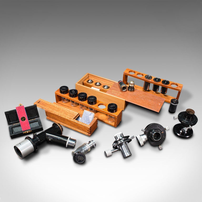 Vintage Ernst Leitz Microscope, German, Dialux, Scientific Instrument ...