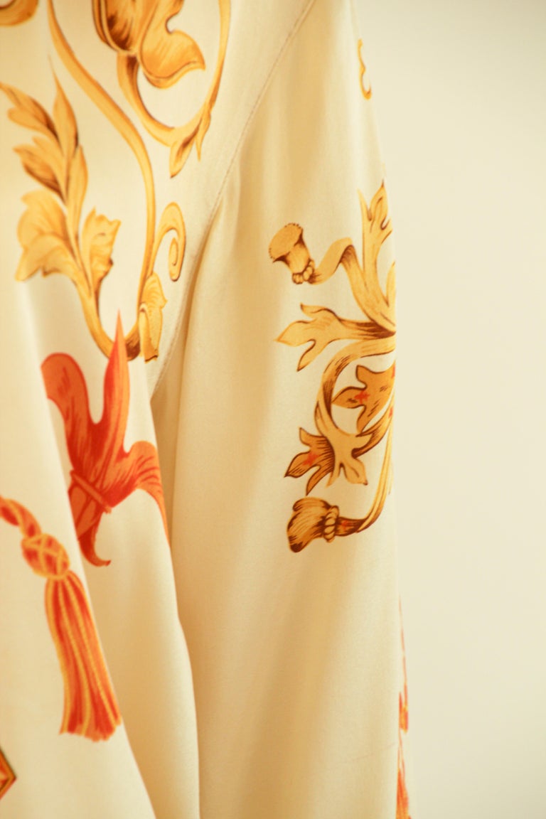 Vintage Escada Silk Shirt 1980's For Sale at 1stDibs