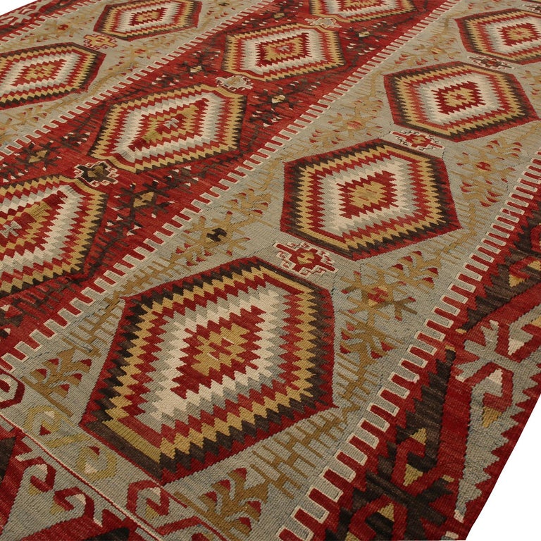 Vintage Esme Green-Blue Wool Rug and Vibrant and Earth Tone Accents by ...