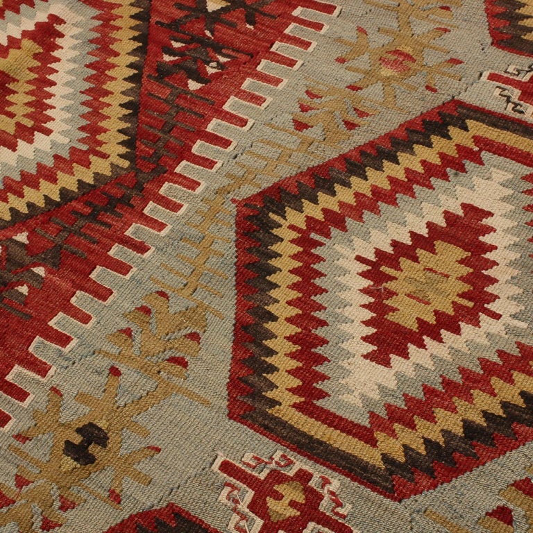 Vintage Esme Green-Blue Wool Rug and Vibrant and Earth Tone Accents by ...