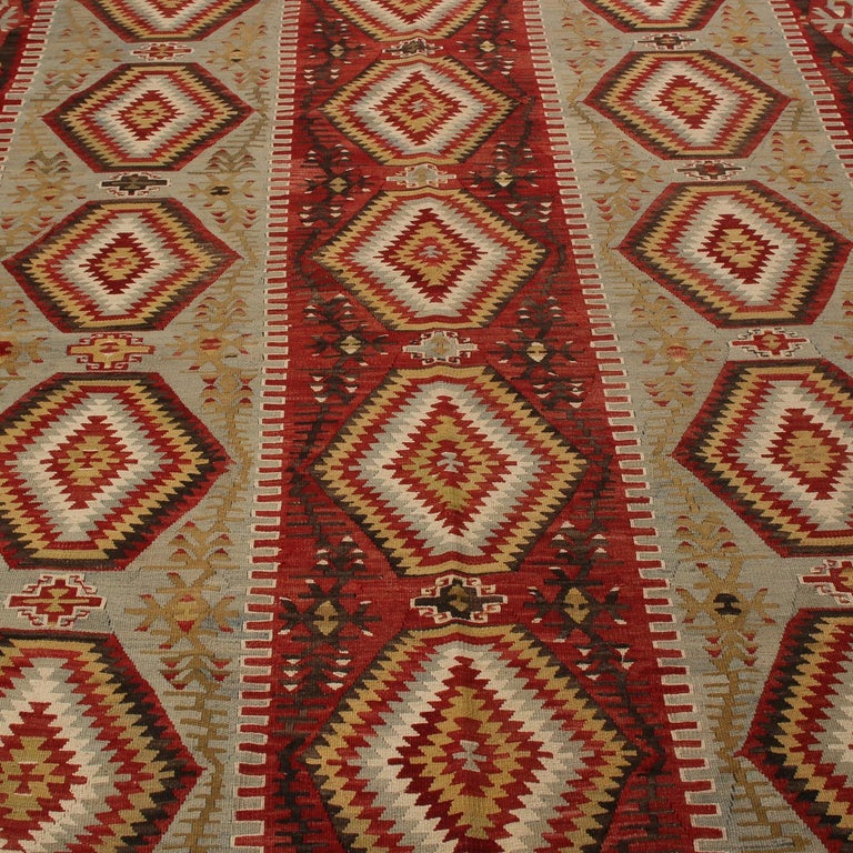 Vintage Esme Green-Blue Wool Rug and Vibrant and Earth Tone Accents by ...