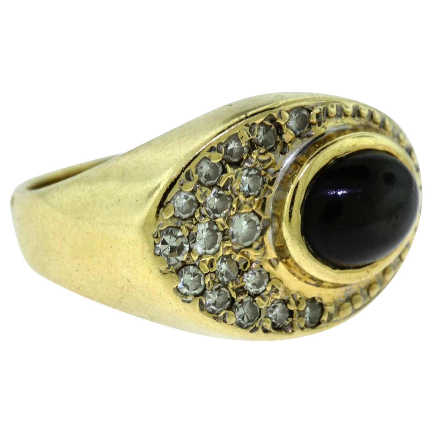 Estate Inlay-Opal Diamond Ruby Sapphire Gold Ring For Sale at 1stDibs ...