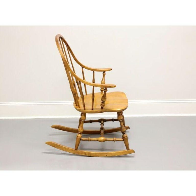 ETHAN ALLEN Circa 1776 Solid Maple Windsor Style Rocking Chair at 1stDibs