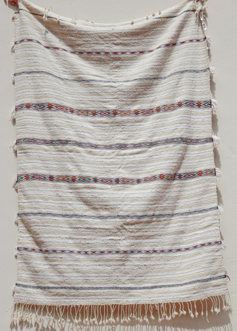 Vintage Ethnic Moroccan Wedding Berber Shawl For Sale at 1stDibs
