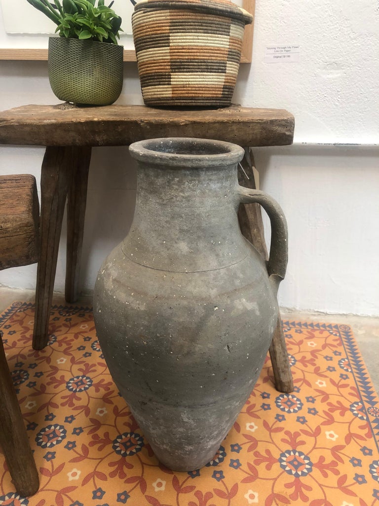 Vintage European Ceramic Vase 'One Handle' at 1stDibs