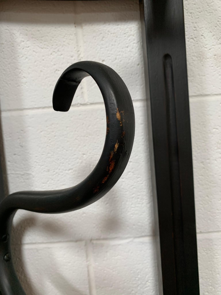 Vintage European Painted Wood Hall Tree at 1stDibs