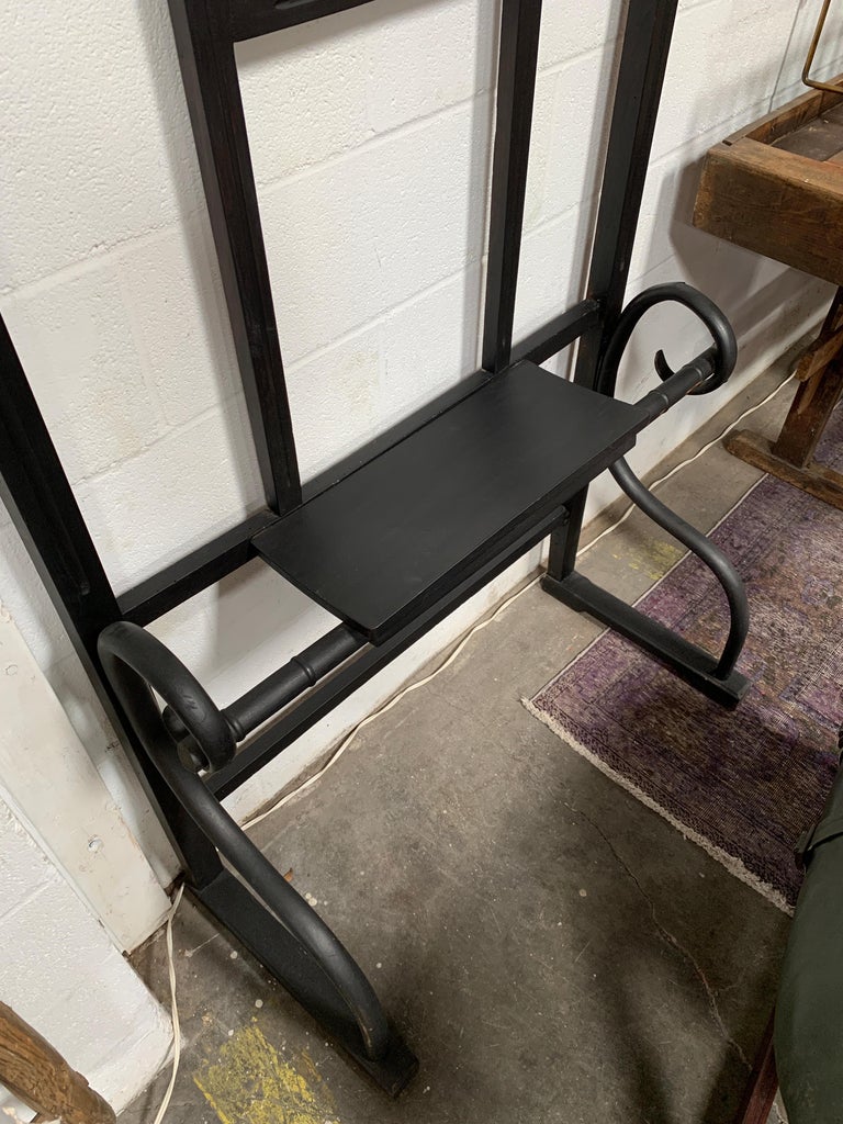 Vintage European Painted Wood Hall Tree at 1stDibs