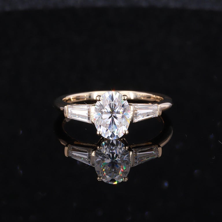 Customizable Vintage European Style Oval Cut 3 Stone Classic Bridal ...