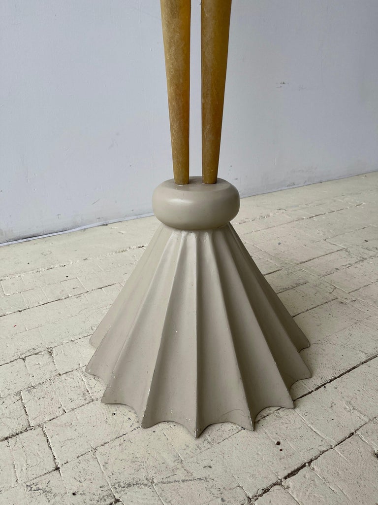 Vintage Exaggerated Molded Fiberglass Female Body Form on Fluted Base ...