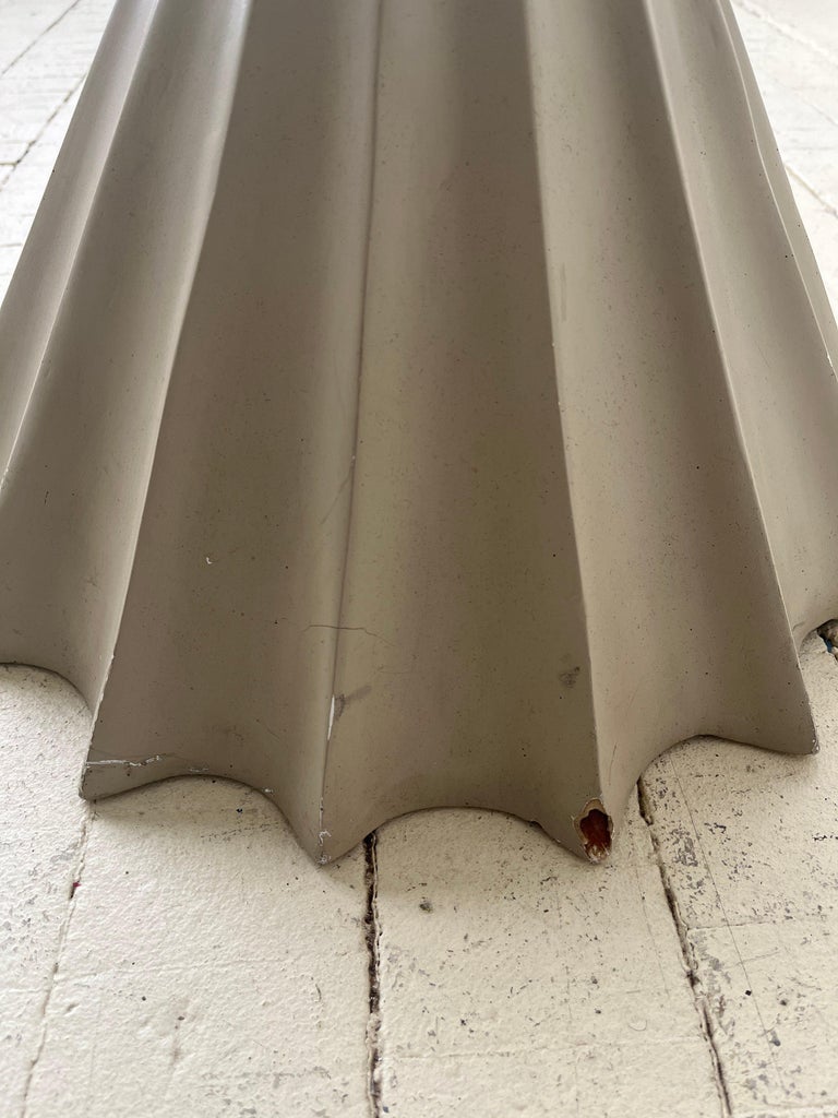 Vintage Exaggerated Molded Fiberglass Female Body Form on Fluted Base ...