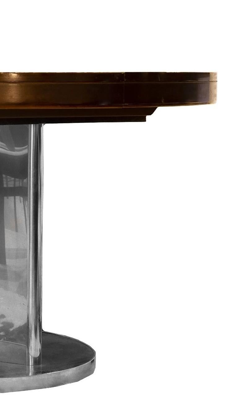 Vintage Extending Round Table, Italy, 1970s at 1stDibs