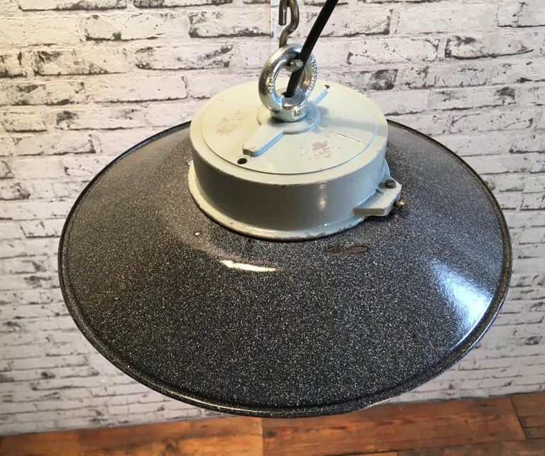 Vintage Factory Hanging Lamp, 1970s at 1stDibs