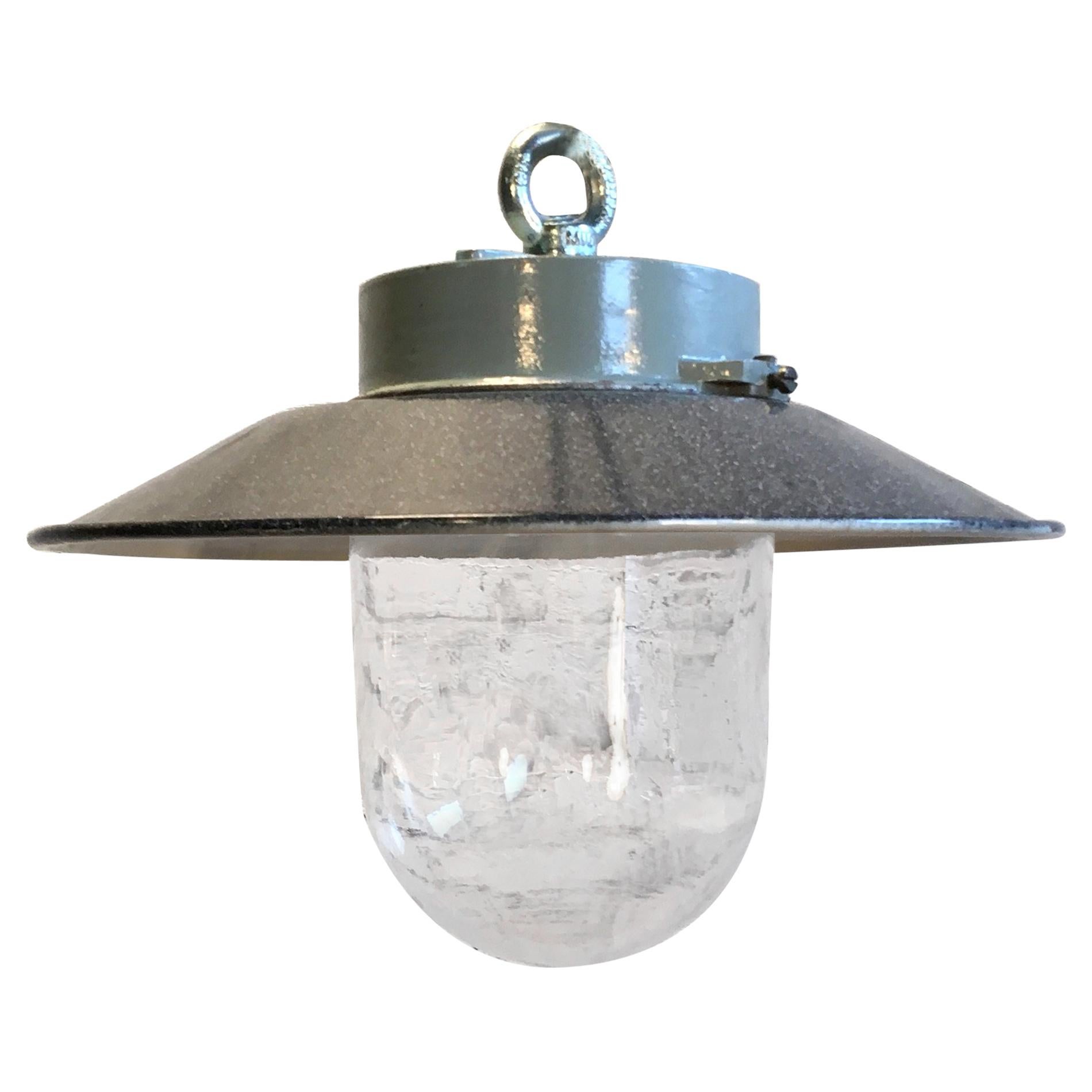 Vintage Factory Hanging Lamp, 1970s at 1stDibs