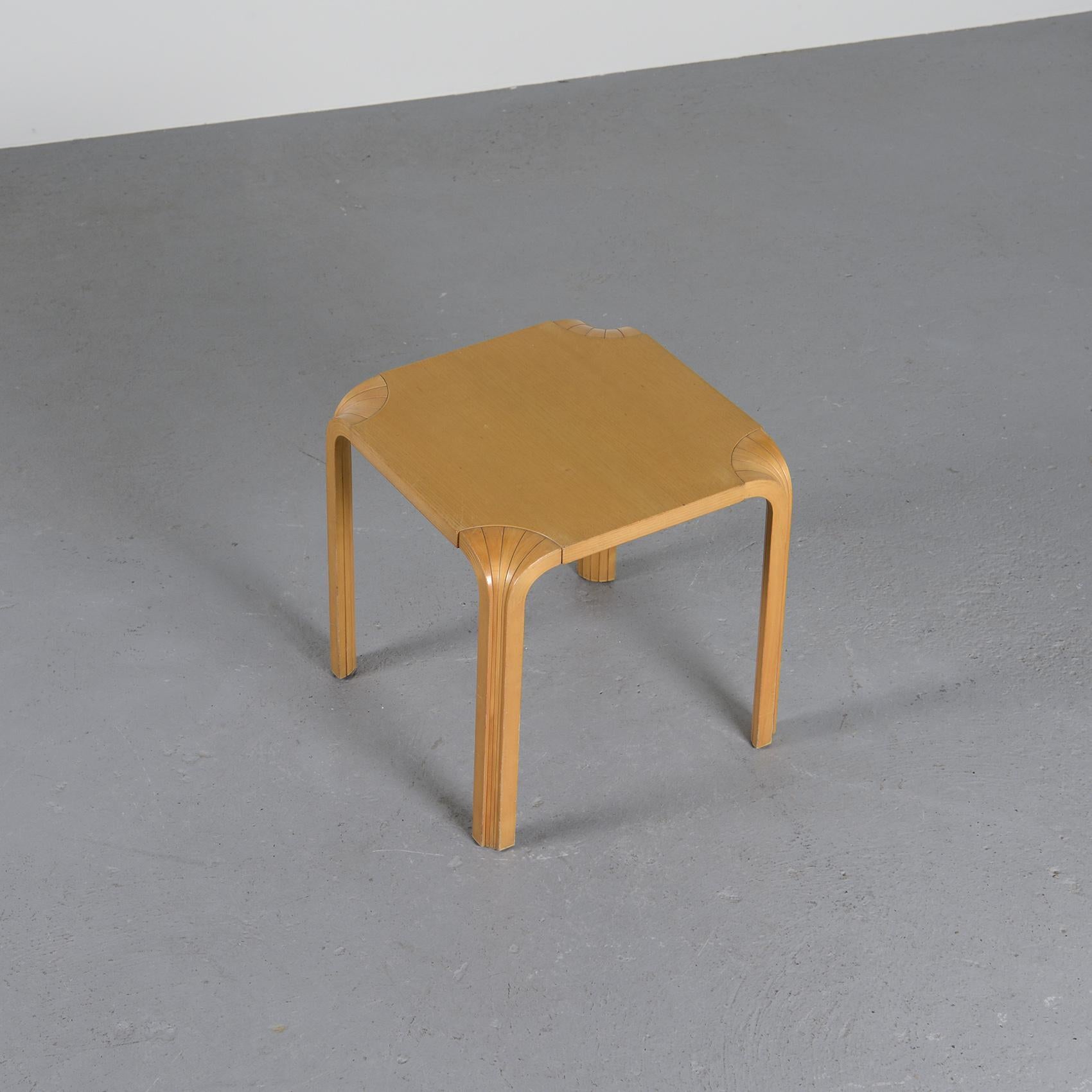 Vintage Fan Leg Side Table by Alvar Aalto, Artek, circa 1970 For Sale ...