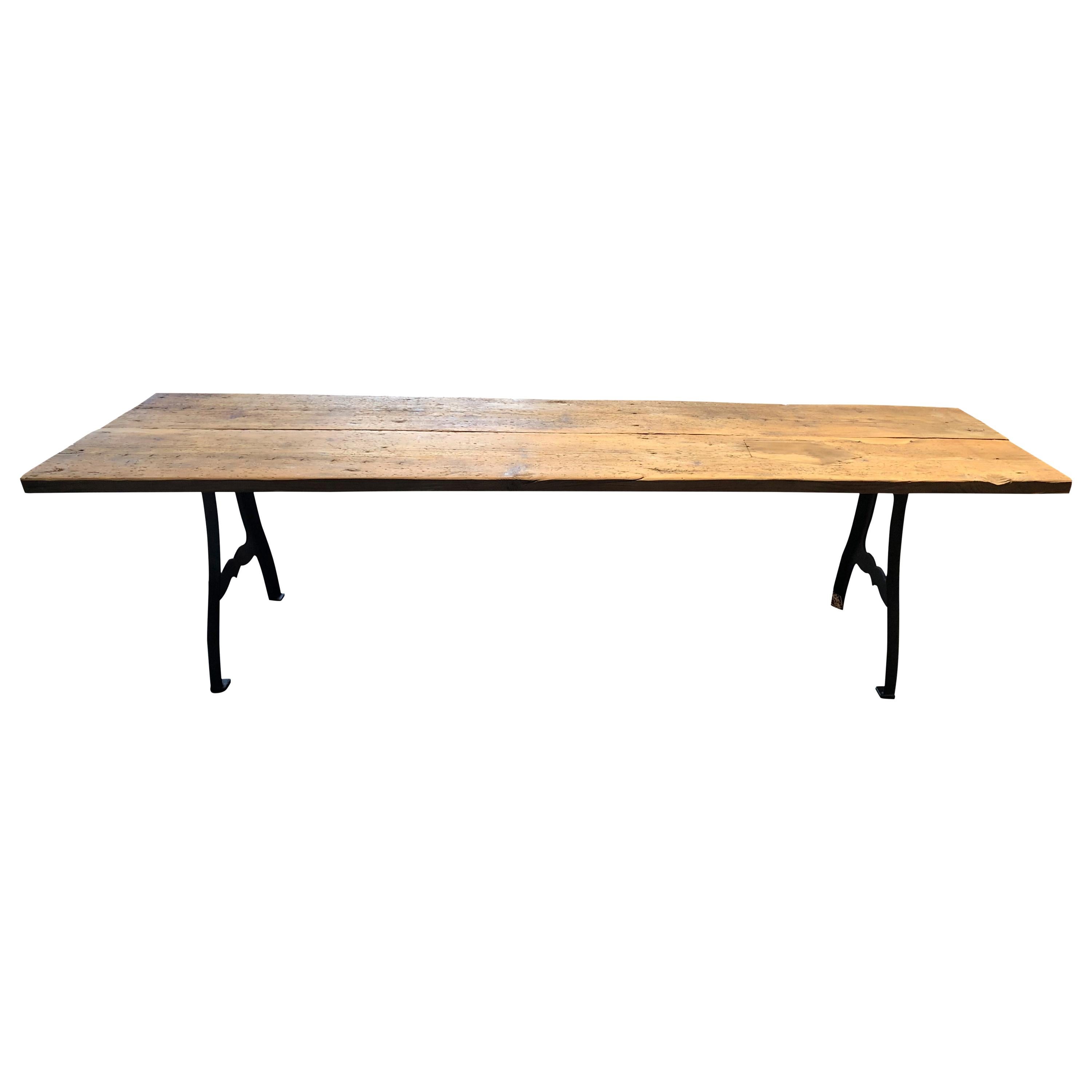 Vintage Farm House Table at 1stDibs | housetable