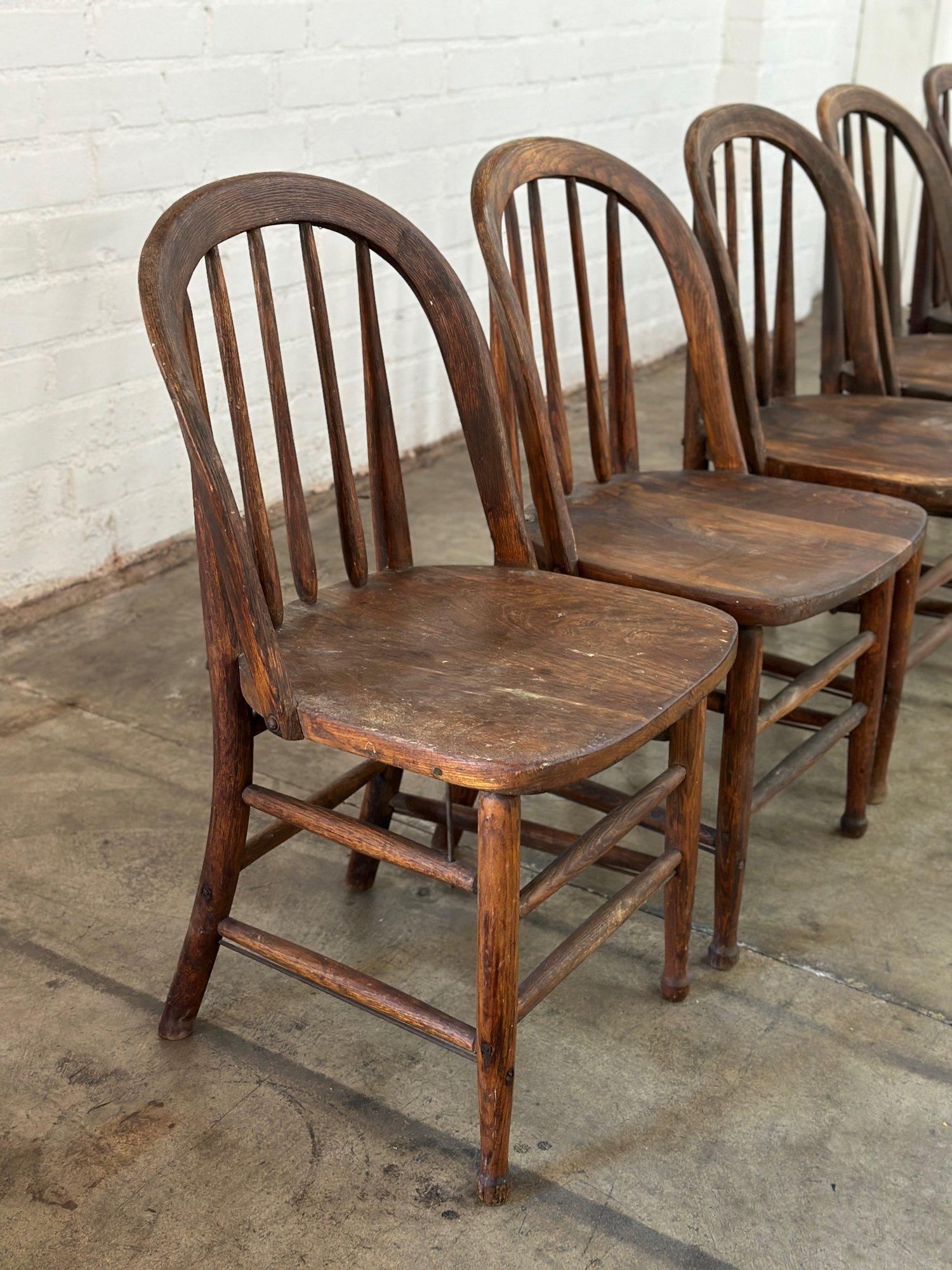 Vintage Farmhouse Spindle Chairs For Sale at 1stDibs