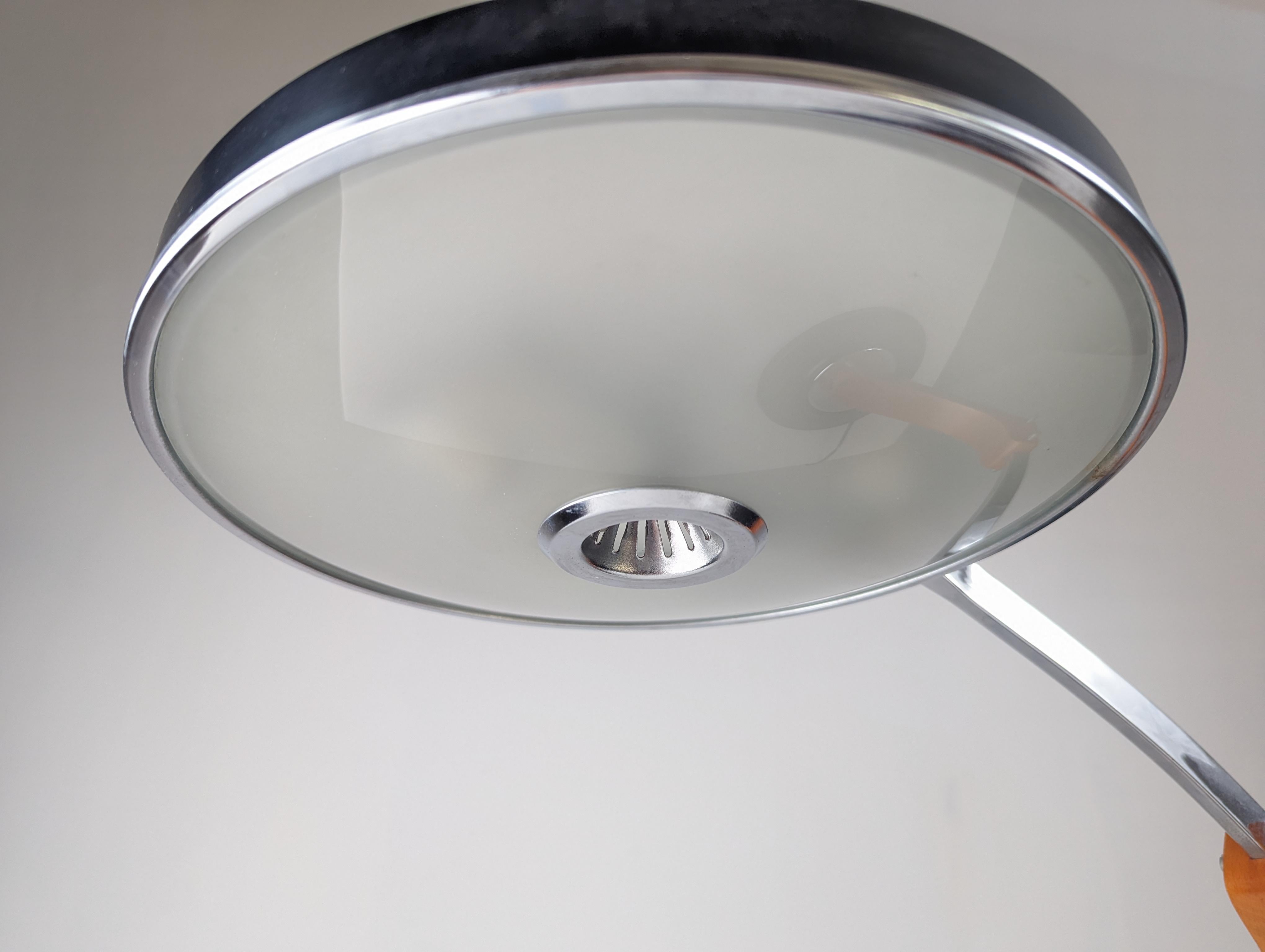 Vintage Fase Maof President Lamp in Black Color, 1970s For Sale at 1stDibs