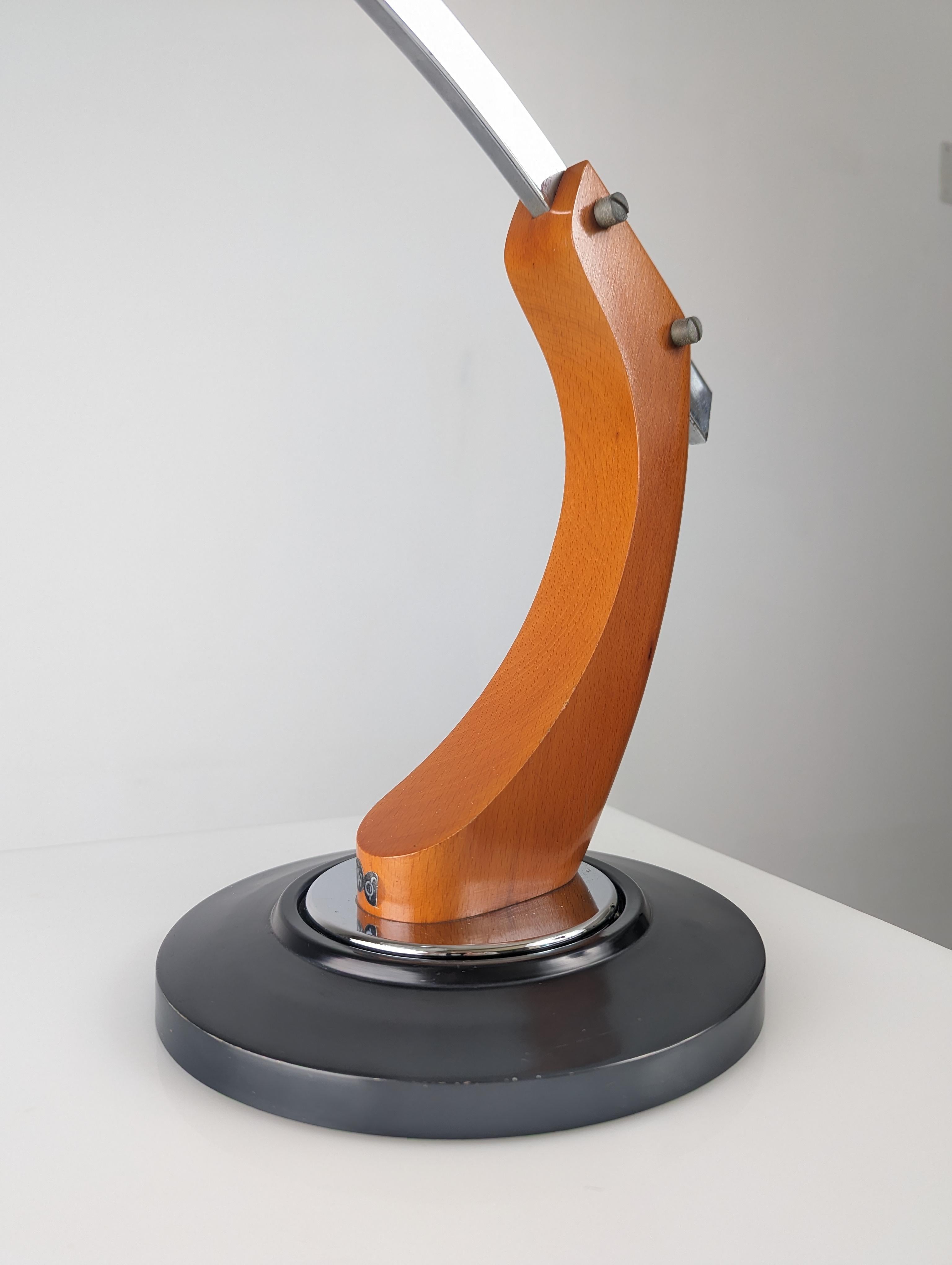 Vintage Fase Maof President Lamp in Black Color, 1970s For Sale at 1stDibs