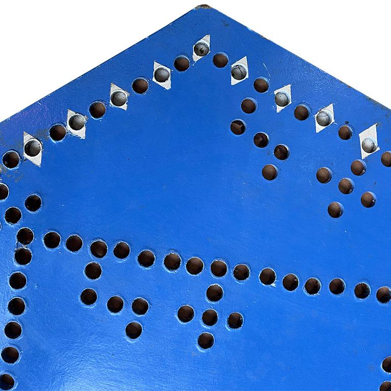 Vintage Fast Track Game Board in Blue with Marbles and Dice For Sale at ...