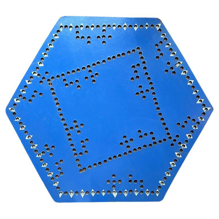 Vintage Fast Track Game Board in Blue with Marbles and Dice For Sale at ...