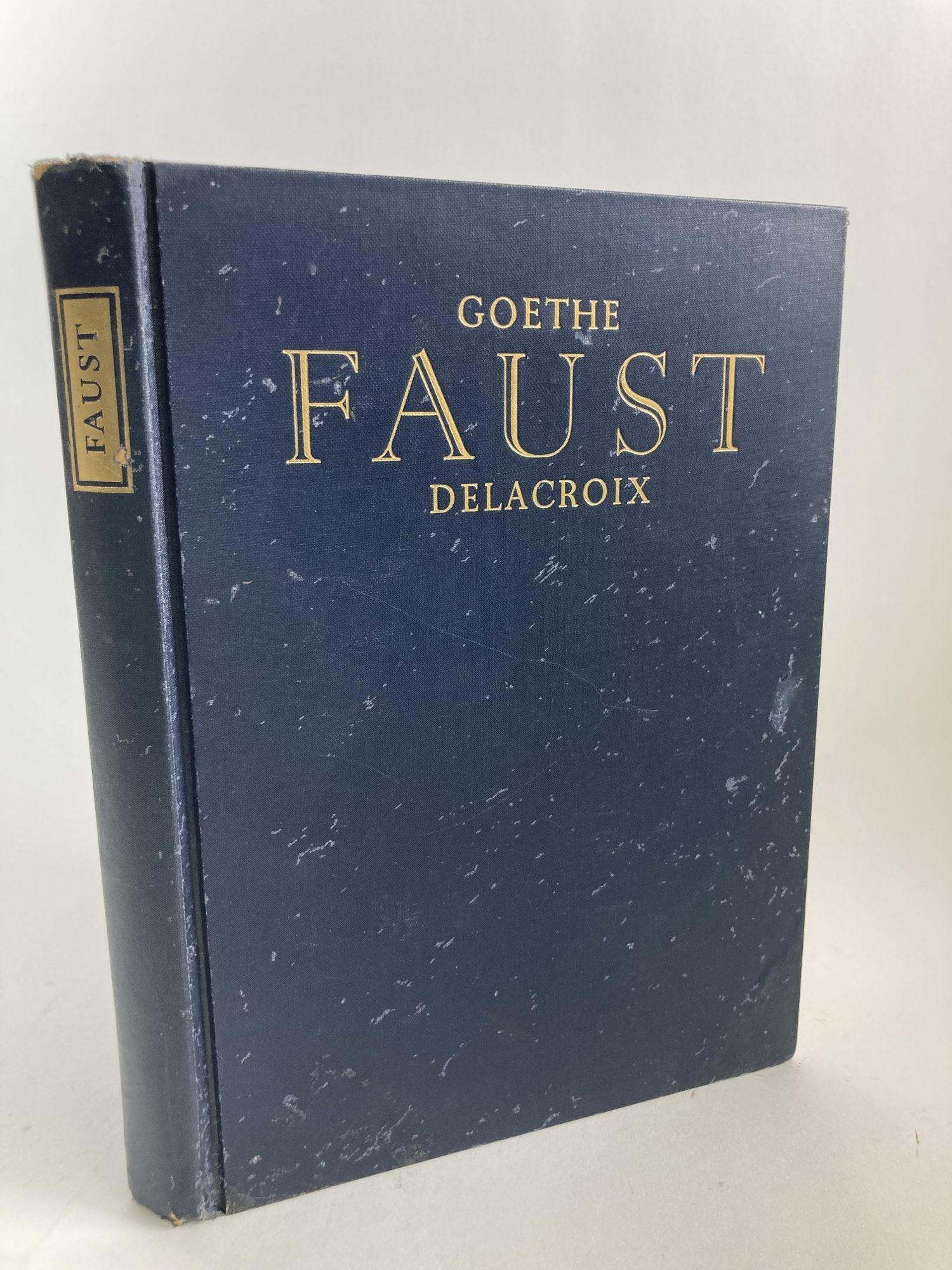 Vintage Faust Book by Johann Goethe Illustrated by Eugène Delacroix ...