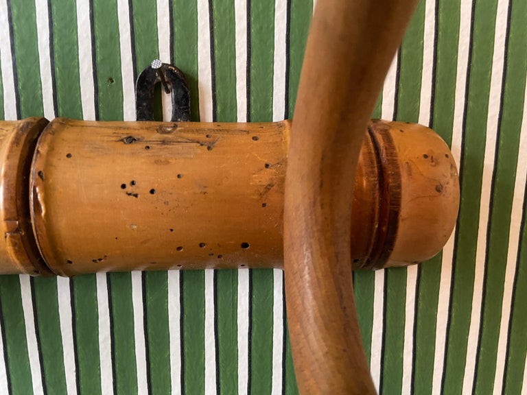 Vintage Faux Bamboo Coat Hanger, France 20th Century For Sale at 1stDibs