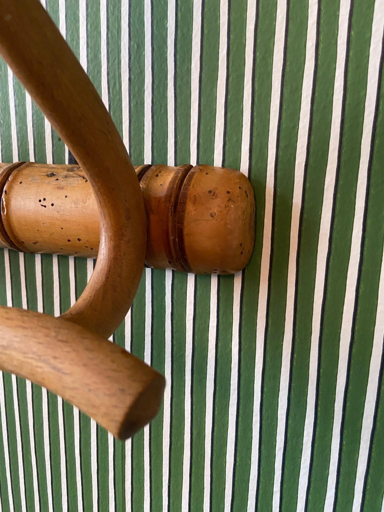 Vintage Faux Bamboo Coat Hanger, France 20th Century For Sale at 1stDibs