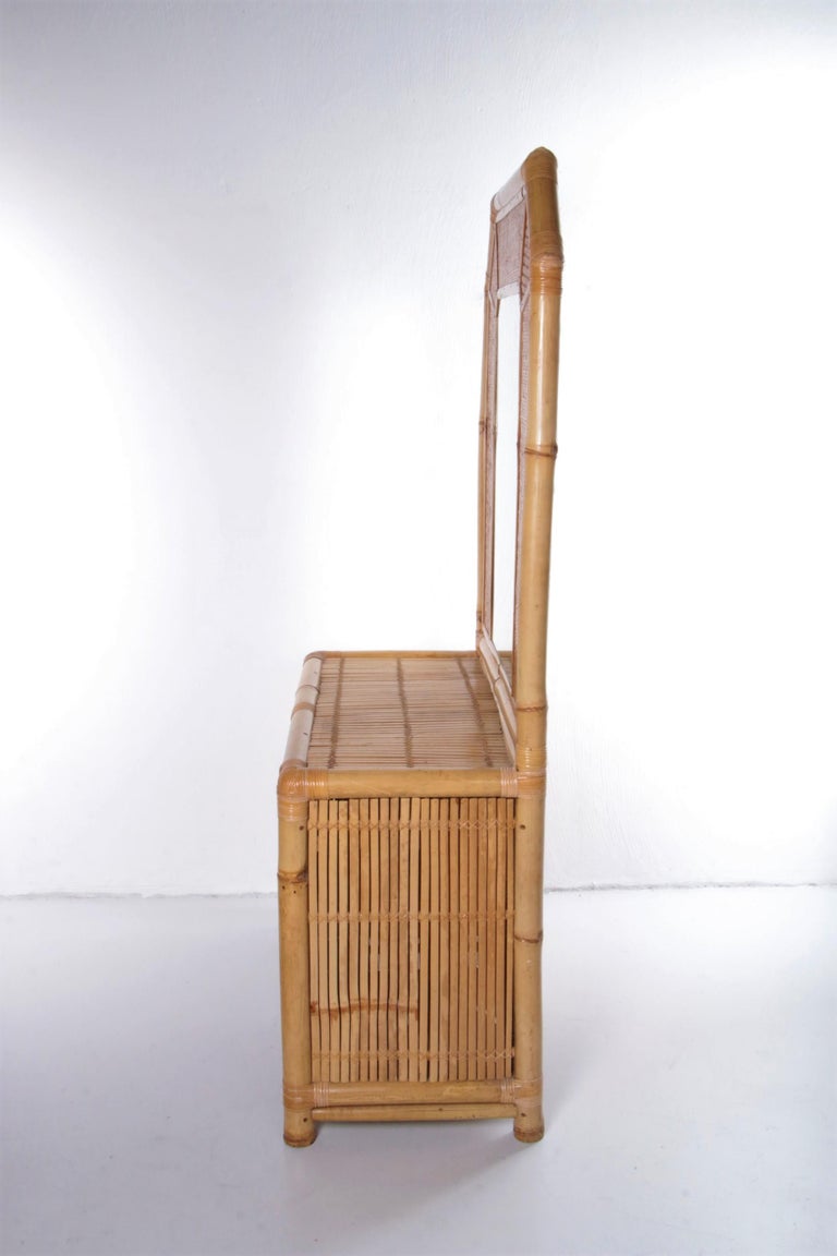 Vintage Faux Bamboo Dressing Table 'Natural Beauty', 1980s, France For ...
