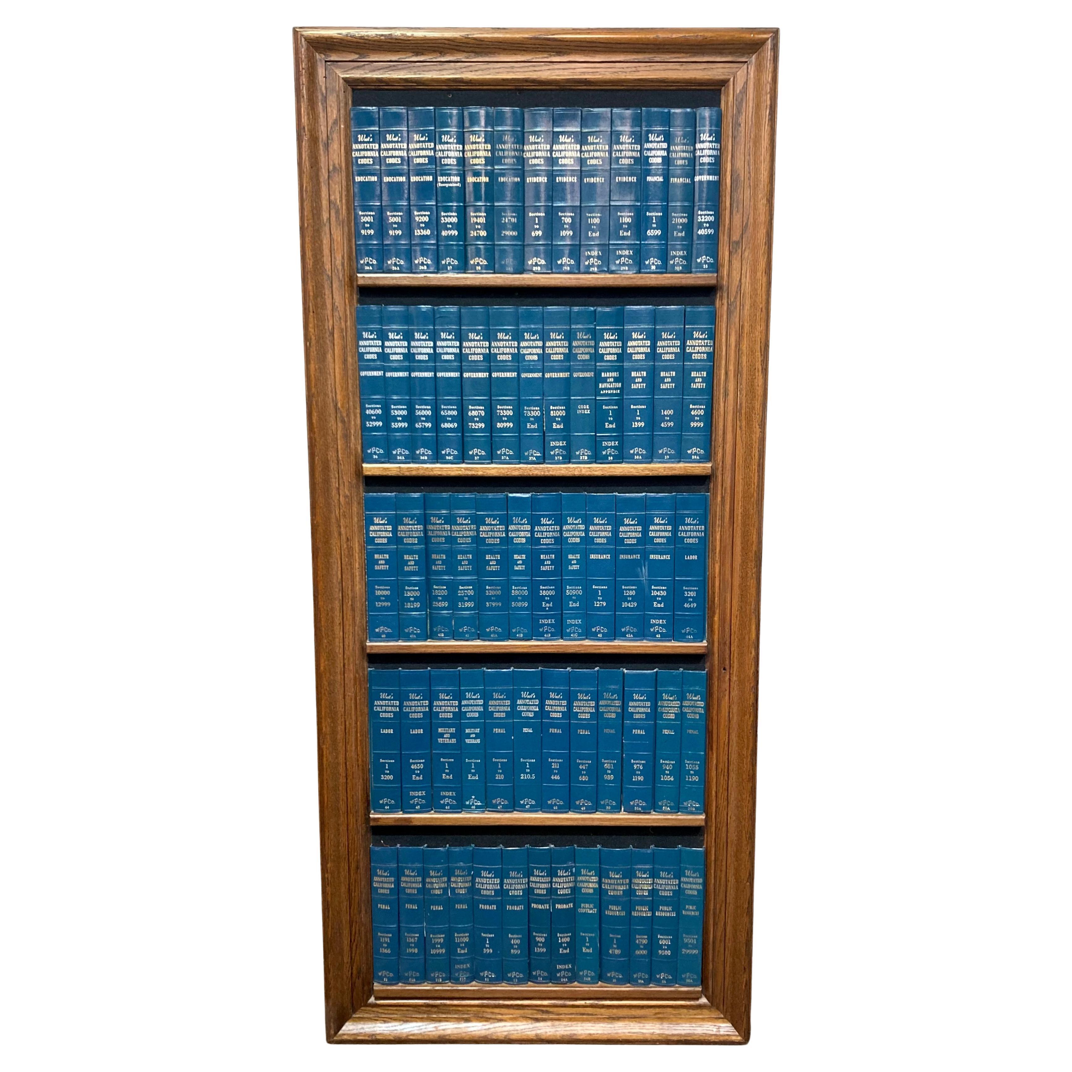 Vintage Faux Library Wall Panel For Sale at 1stDibs