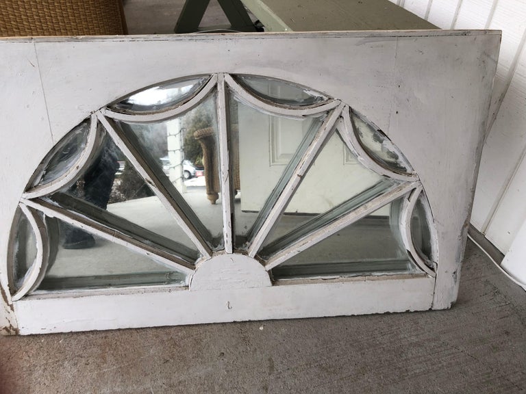 Vintage Federal Style Palladium Mirrored Window at 1stDibs