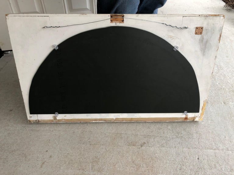 Vintage Federal Style Palladium Mirrored Window at 1stDibs