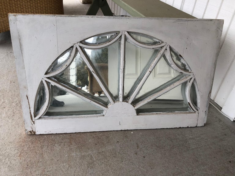 Vintage Federal Style Palladium Mirrored Window at 1stDibs
