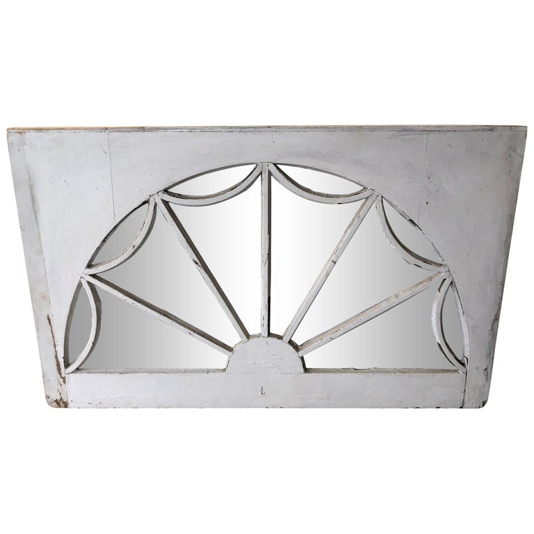Vintage Federal Style Palladium Mirrored Window at 1stDibs