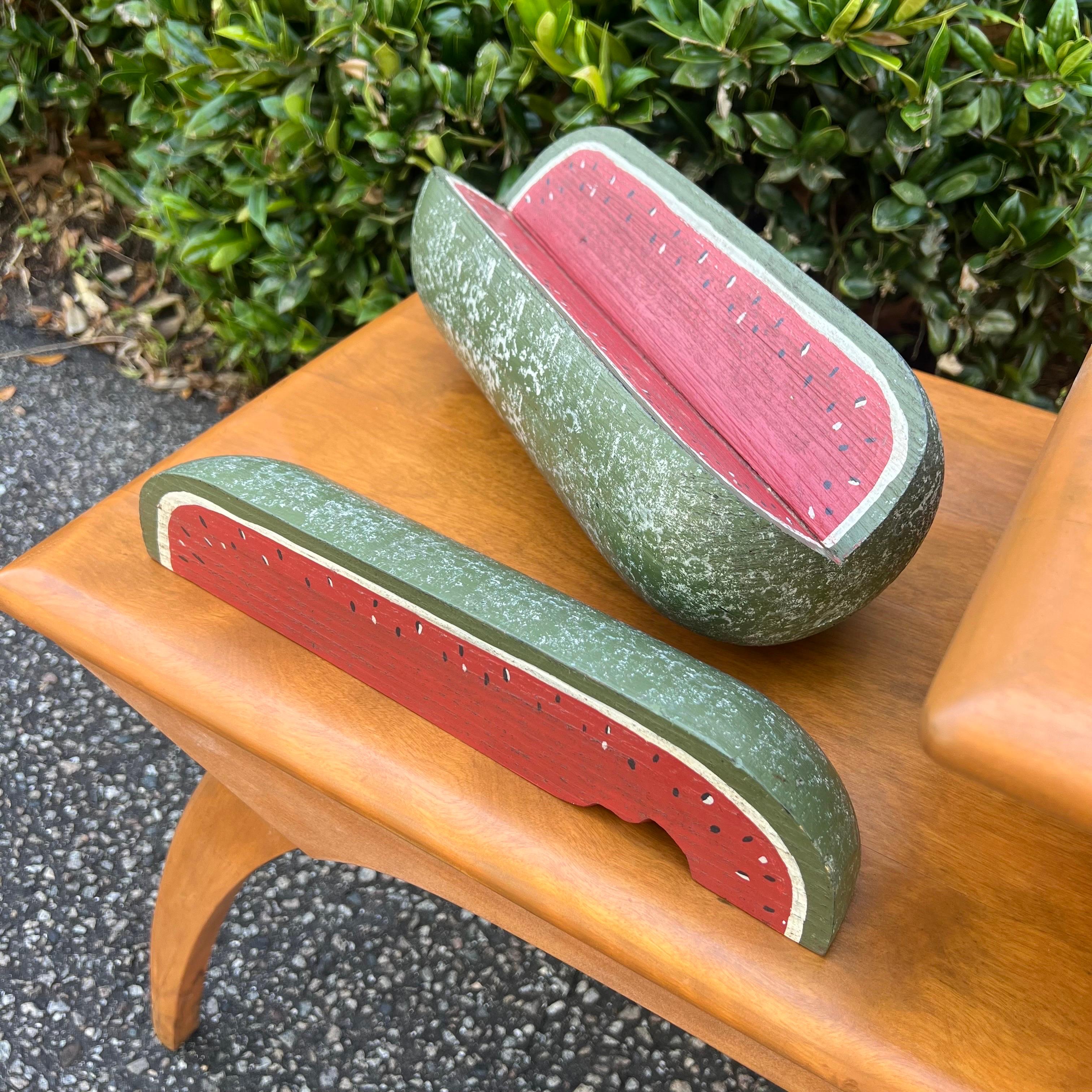 Vintage Felipe Benito Archuleta Style Wooden Watermelon Folk Art For ...