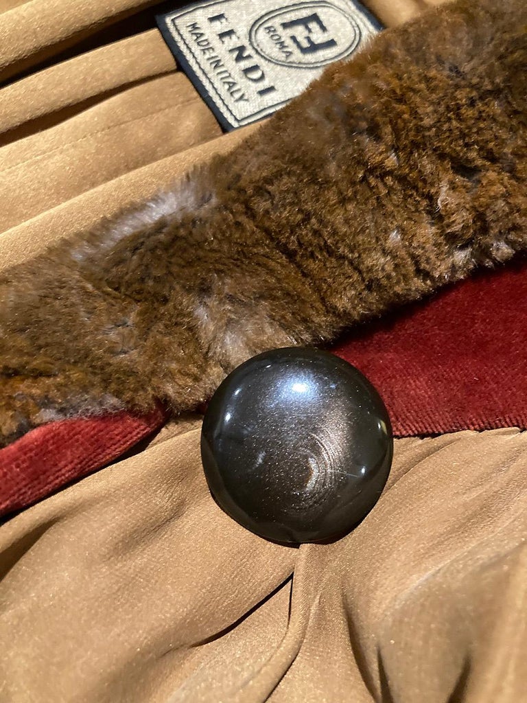 Vintage Fendi Silk Fur Coat For Sale at 1stDibs | vintage fendi ...