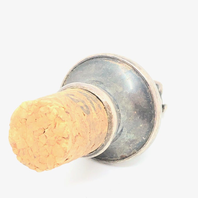 Vintage Figural Bunny Rabbit Metal Wine Decanter Bottle Stopper and ...