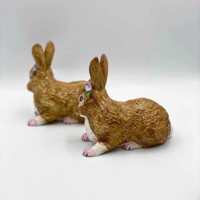 Vintage Figurines Villeroy and Boch Bunny Rabbits Easter Bunnies ...