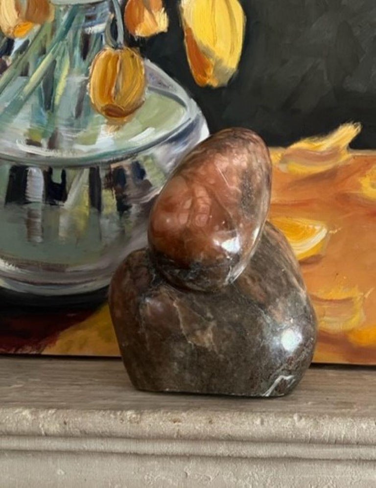 Vintage Figuritive Marble Bust Statue For Sale at 1stDibs