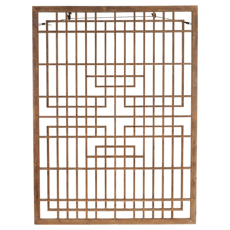 Vintage Filigran Ulme Fensterpaneel bei 1stDibs