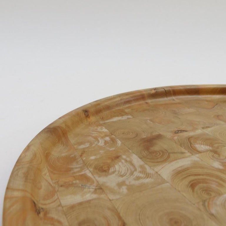 Vintage Finnish Hand Produced Juniper Wooden Block Tray Plate, Finland ...