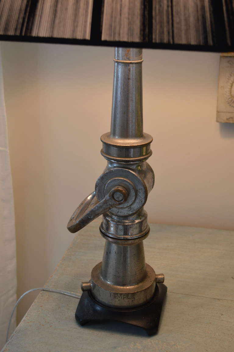 Vintage Fire Hose Nozzle Desk Lamp with Dalmatian Finial For Sale at ...