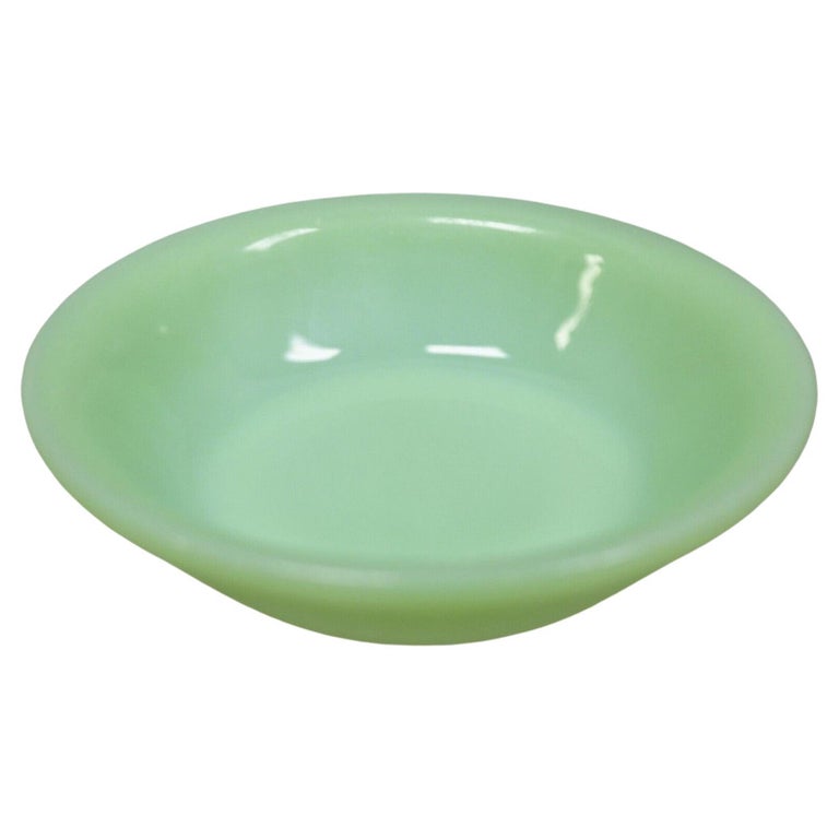 Vintage Fire King Jadeite Green Oven Ware Round Shallow Berry Sauce ...