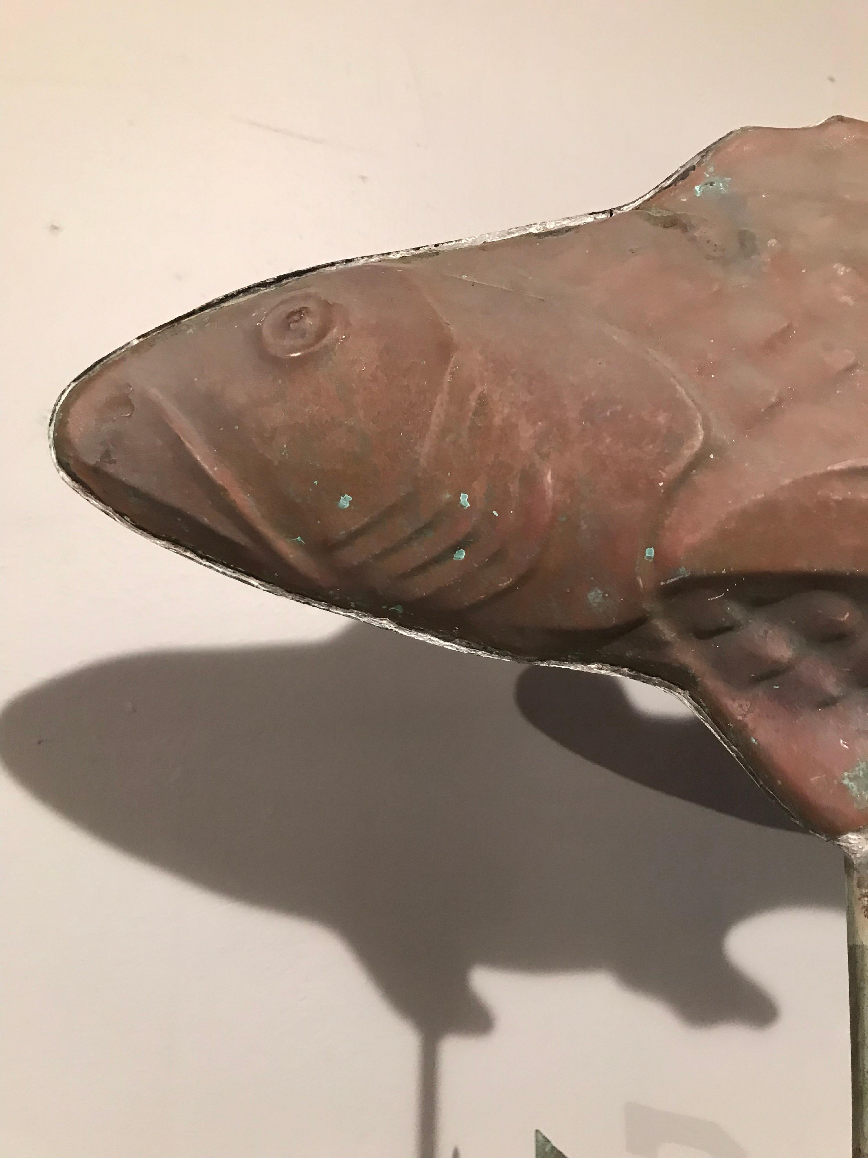 Vintage Fish Weathervane in Copper and Steel at 1stDibs | antique fish ...