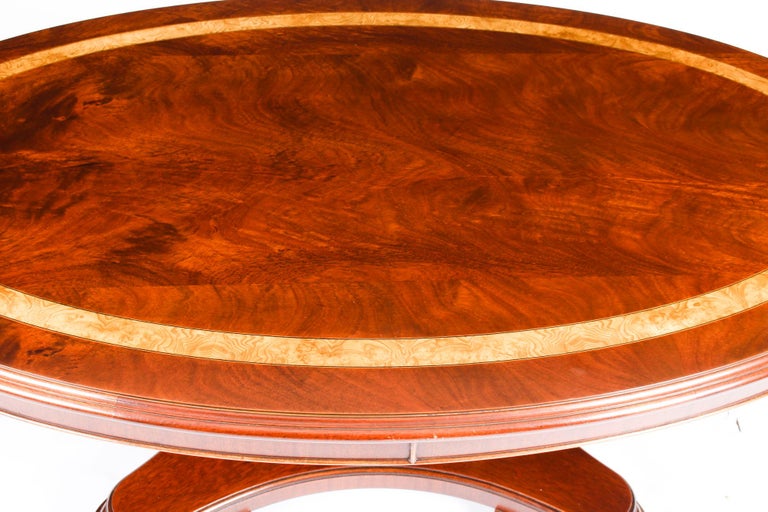 Vintage Flame Mahogany Oval Coffee Table by Charles Barr, 20th Century ...